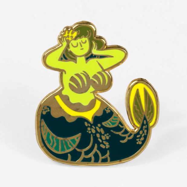 Mermaid Enamel Pin – Heritage Seaweed