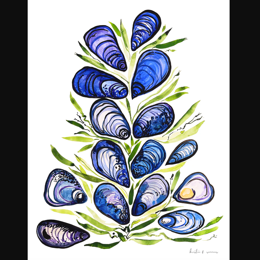 Mussel Tree · 8.5x11 Fine Art Print · Kristin Simmons – Heritage Seaweed