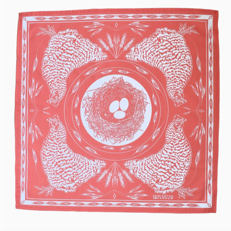 Chicken Bandana - 100% Cotton - Red · By Hearth and Harrow – Heritage ...